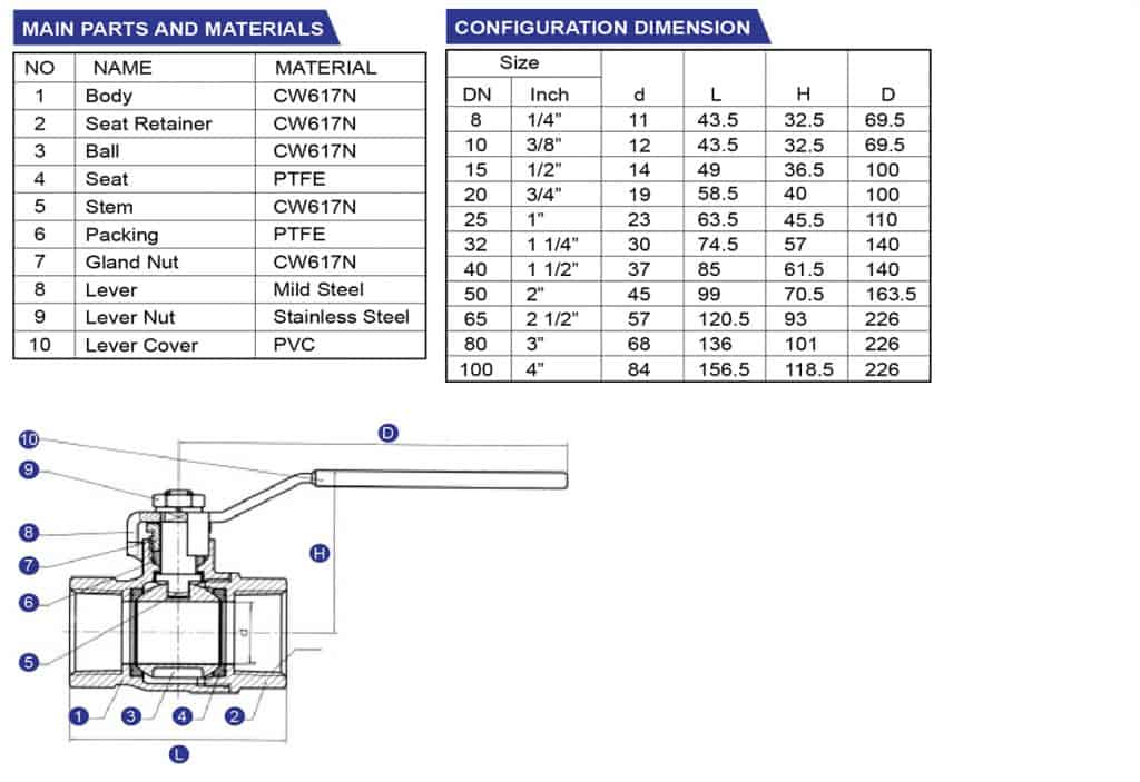 Chrome Brass Italy Ball Valve - NEPTEC ENGINEERING SDN BHD